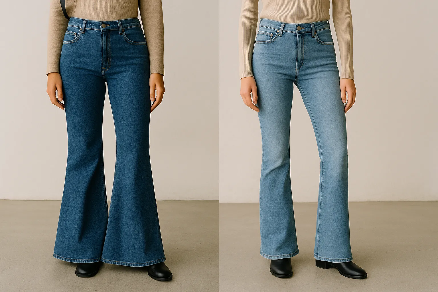 Bell Bottom Jeans vs Flared Jeans: What’s the Difference & How to ...