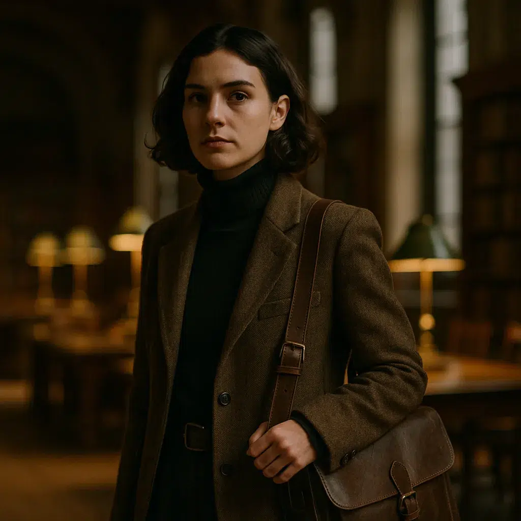 Moda Dark Academia: Fórmulas sencillas, tejidos y capas de invierno