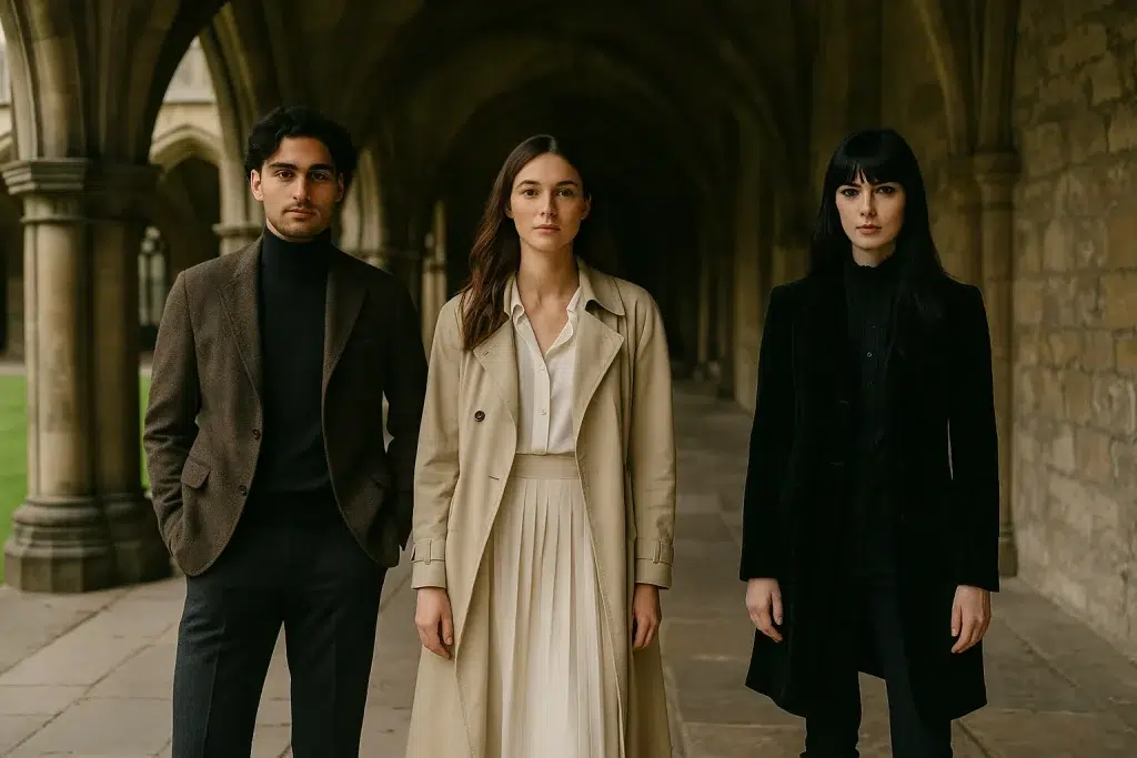 Moda Dark Academia: Fórmulas sencillas, tejidos y capas de invierno