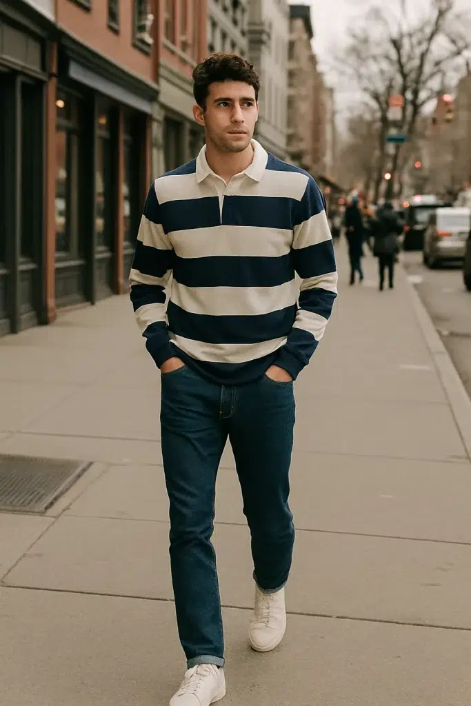 How to Wear a Rugby Shirt: 5 Easy Outfits for Men & Women | Truekung