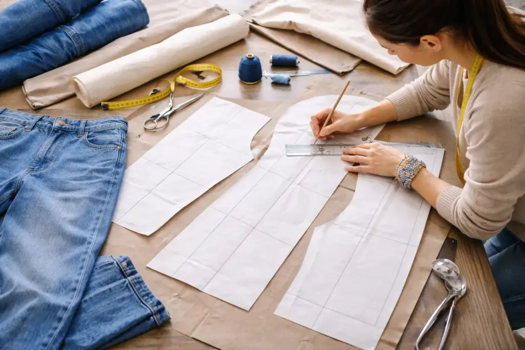 Wide Leg Jeans vs Straight-Leg vs Barrel-Leg: Fit + Pattern Tips