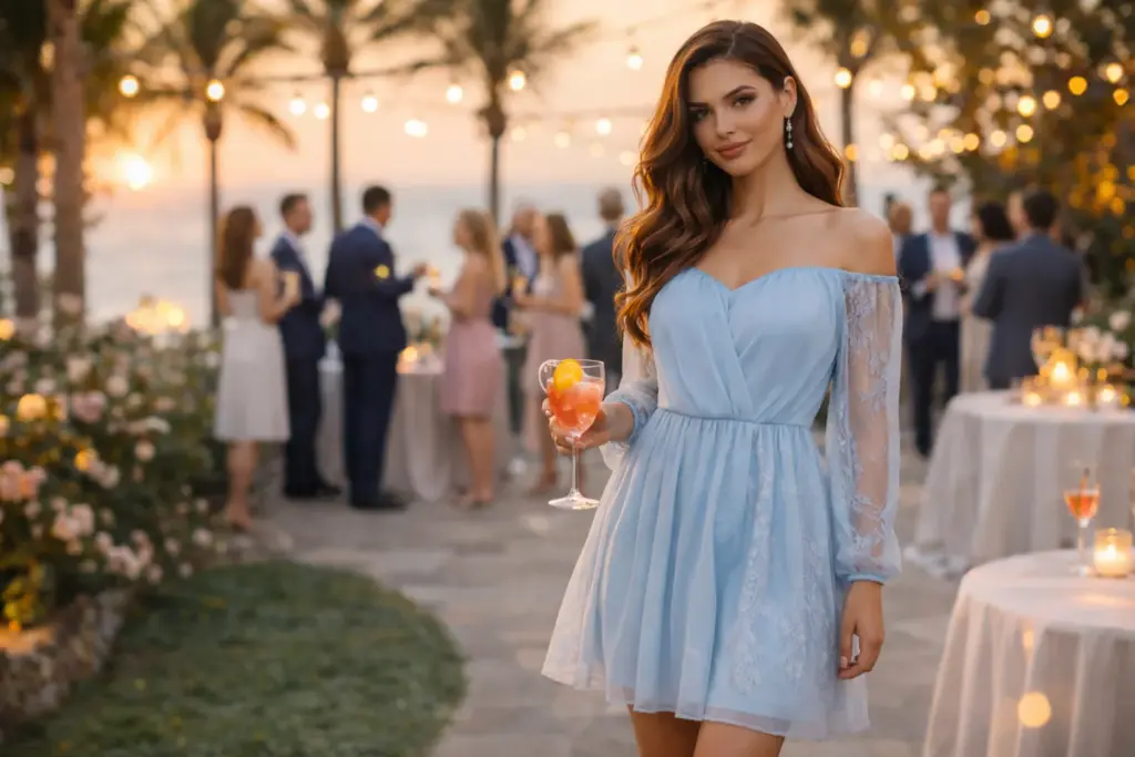 Stunning Long Sleeve Cocktail Dress Ideas for Every Season (Spring–Winter)